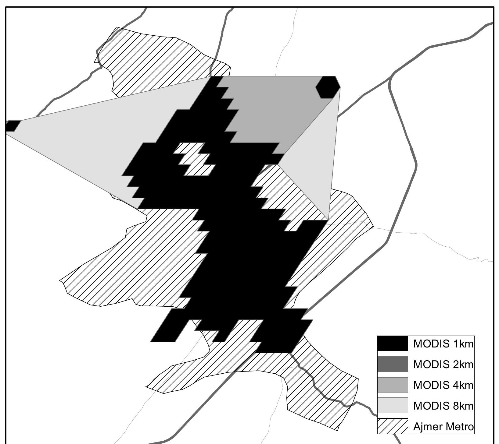 Notes: map shows modis markets in the ajmer metropolitan