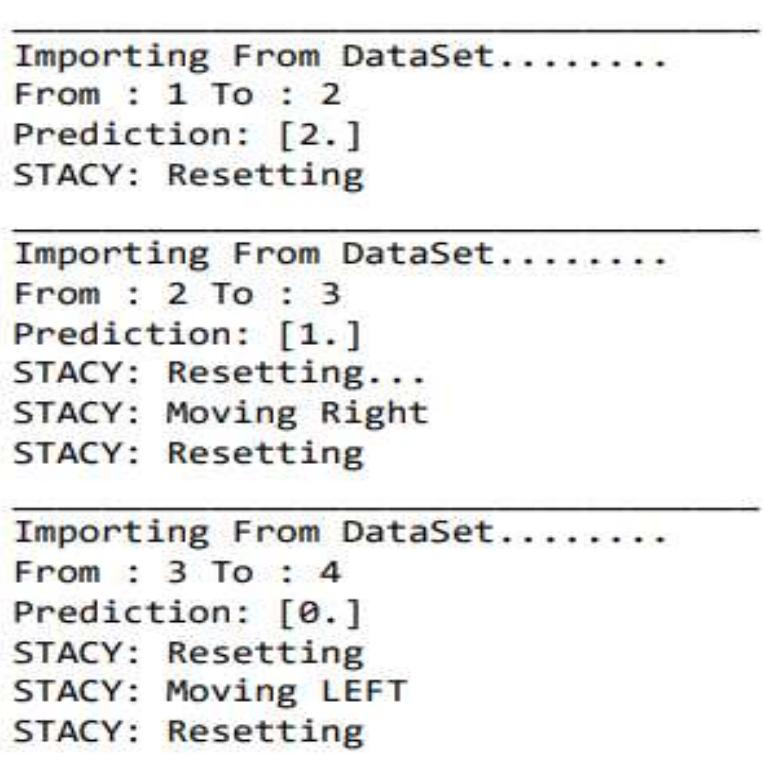 Screenshot of robotic arm movement. the robotic arm named