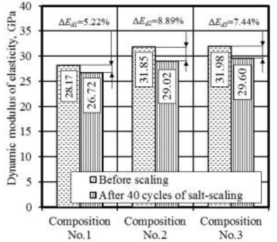 Dynamic modulus of elasticity: before experiment and after