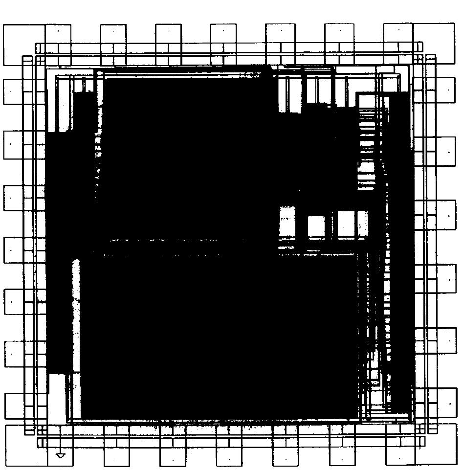 Vlsi layout of the huffman codec for 8-bit symbols. quires