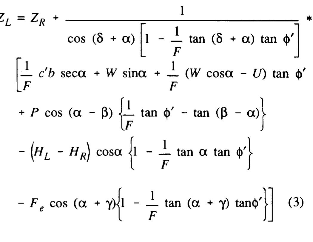 Is the free body diagram of a typical slice for passive