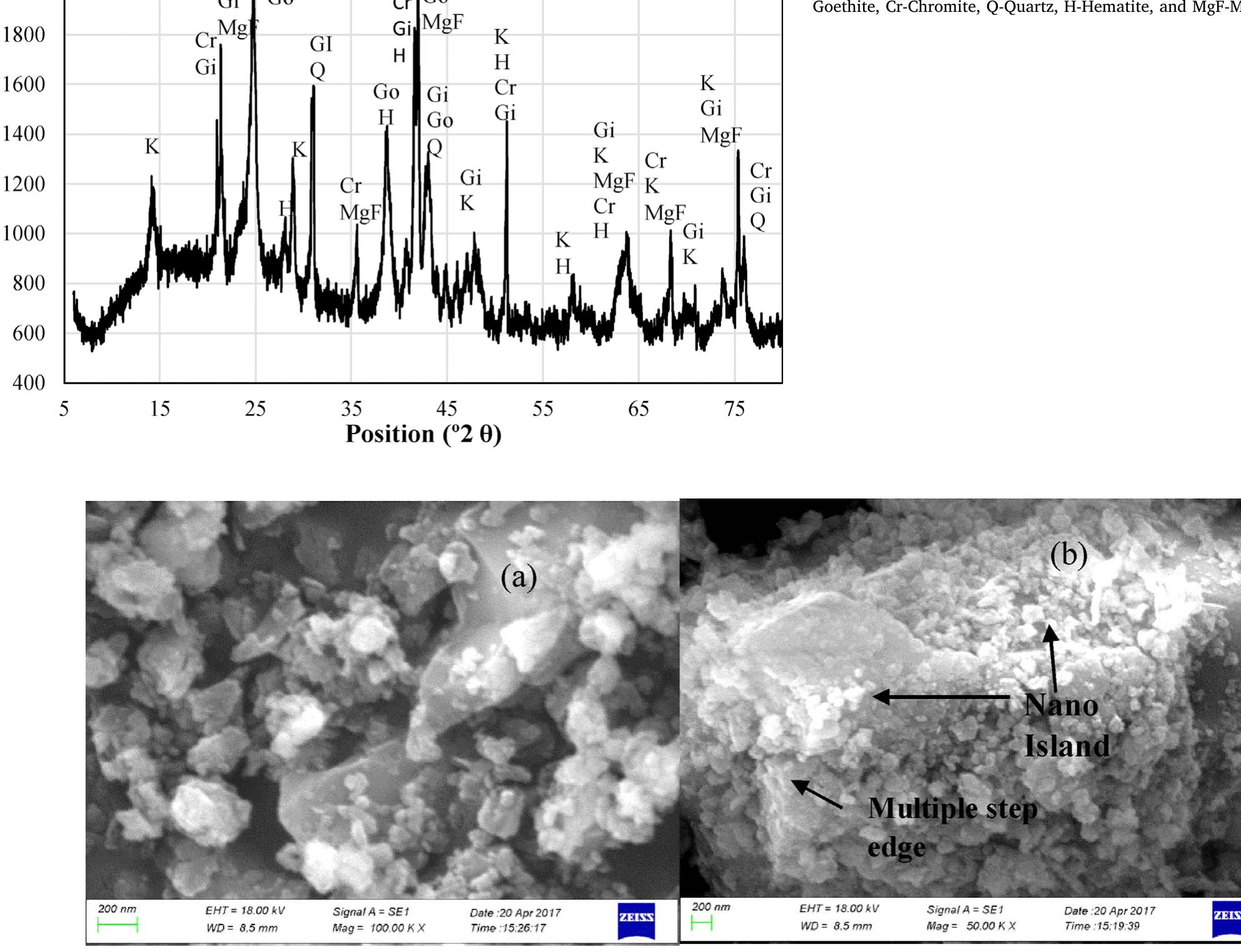 High resolution sem images of chromite ore process tailings
