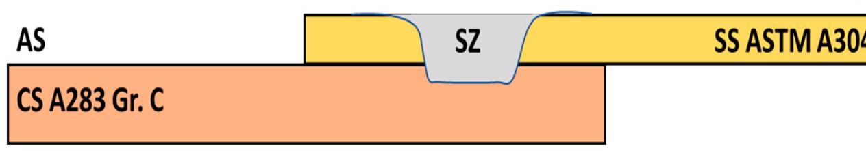 Schematic view of the transverse cross-section of the