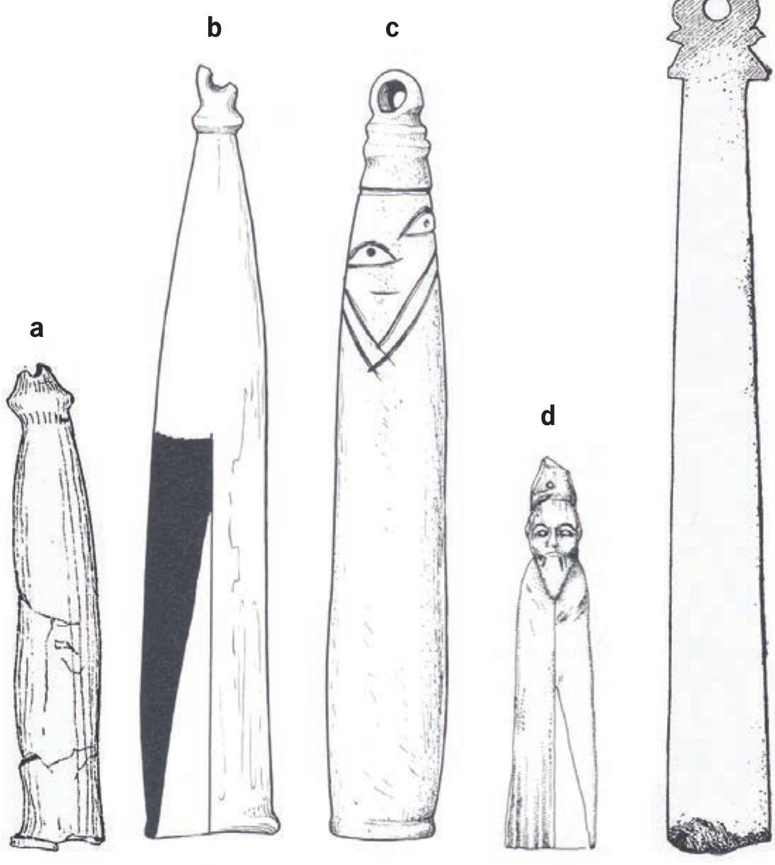 E penis sheath’s typologies: a) cgc 14507 (after quibell