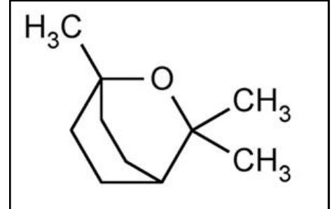 Chemical structure of eucalyptol fig. 1. chemical structure