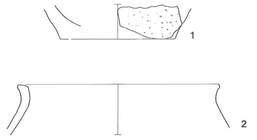 Oosterbeintum. sherds of hand-formed pottery from the
