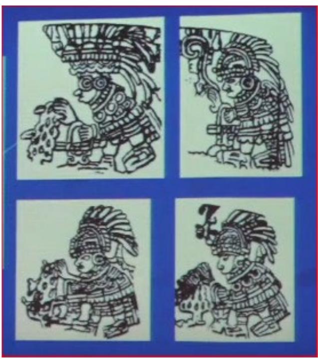 Representation of the four co-rulers of teotihuacan. (from