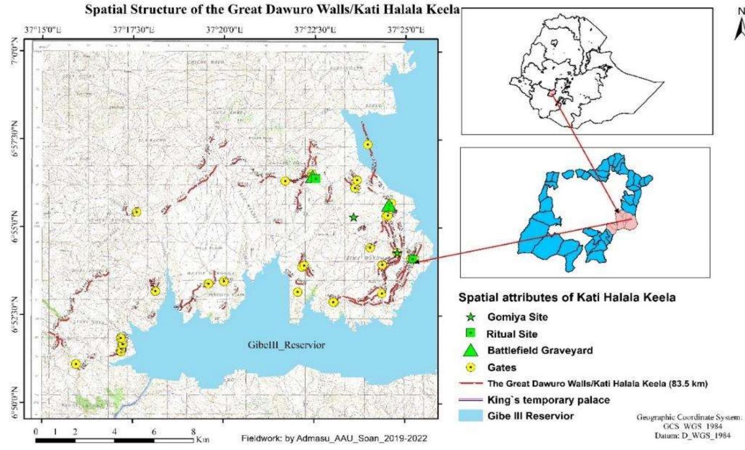 Map 2. the spatial map of khk and the gibe iii reservoir
