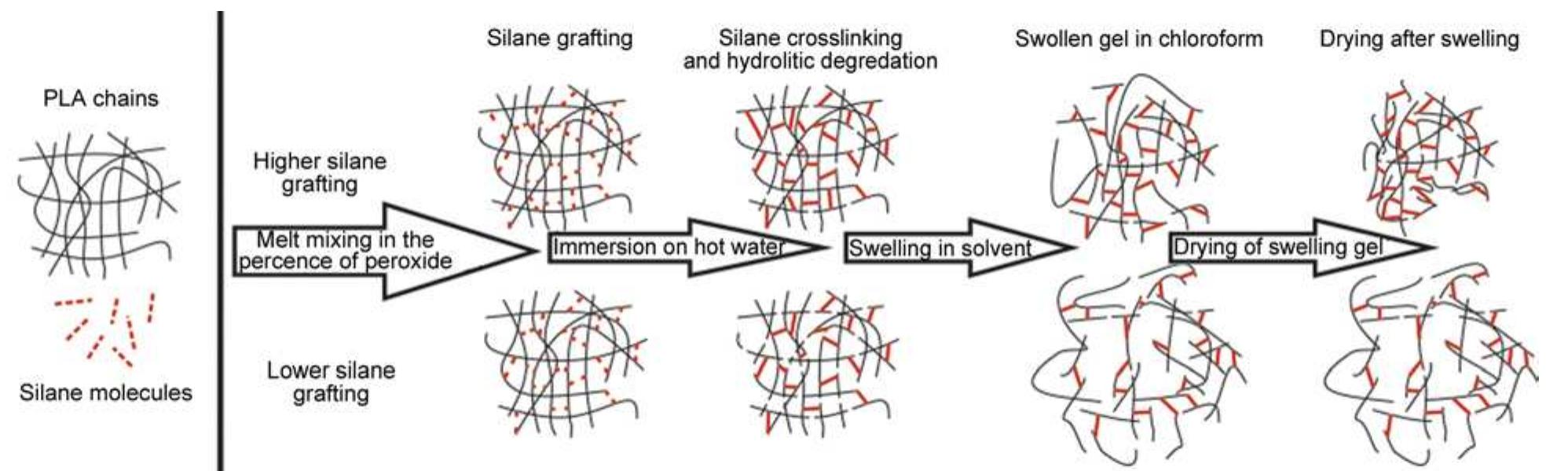 Schematic of dimensional reversibility of different gel
