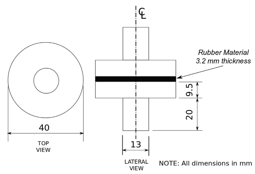 Schematic of pull out test specimen.