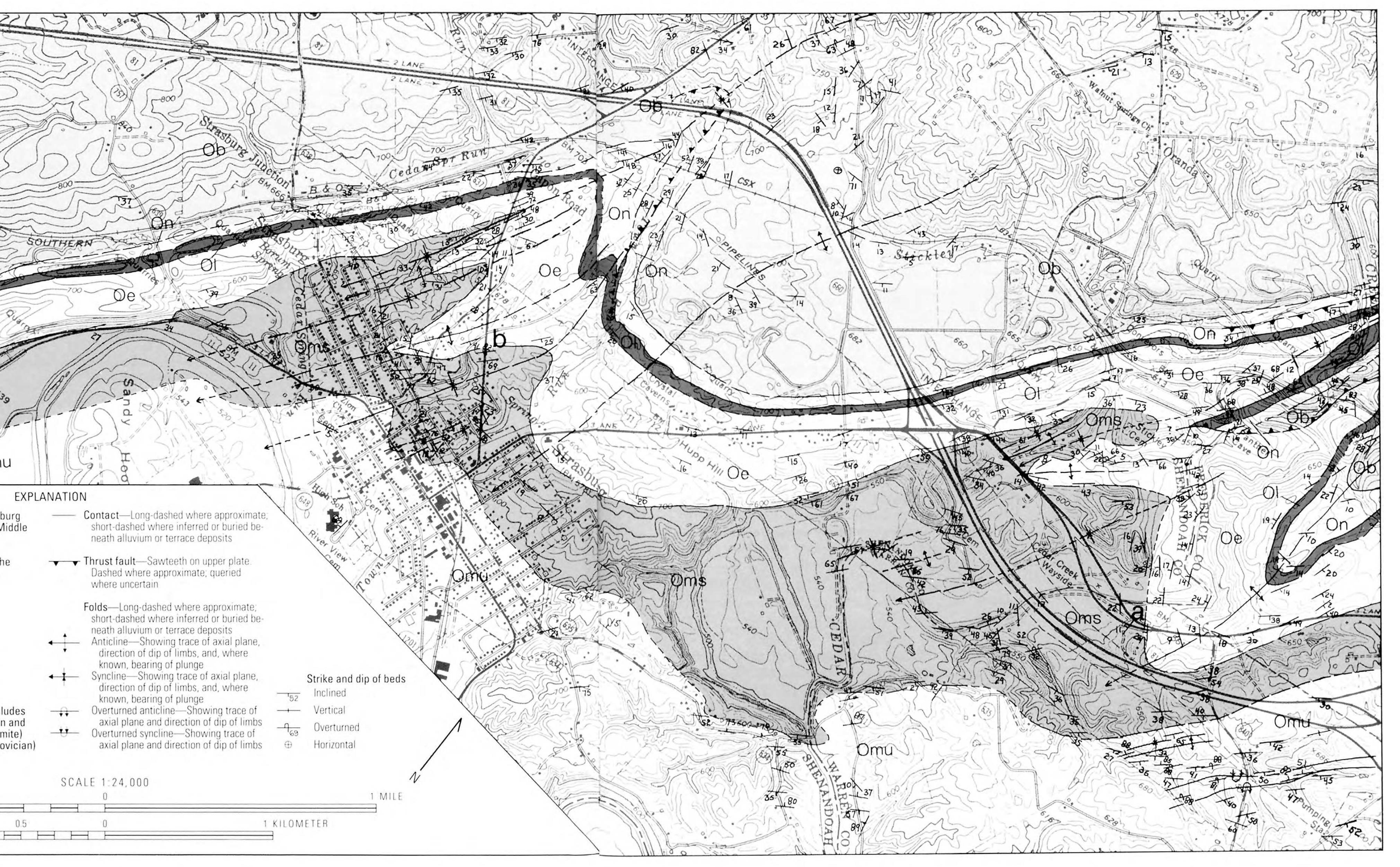 —continued. figure 3. geologic map of the strasburg, va.,