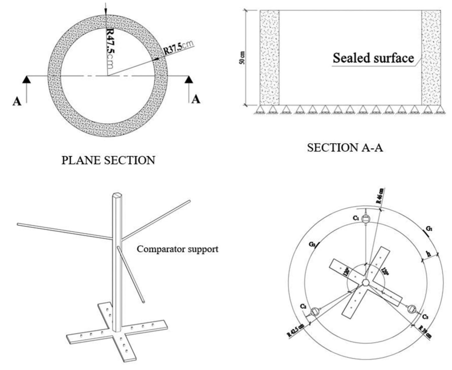 Geometry details of the test specimen. were cast. the