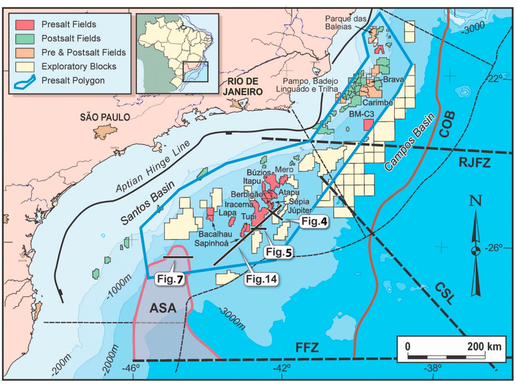 Figure 2 - from The presalt Santos Basin, a super basin of