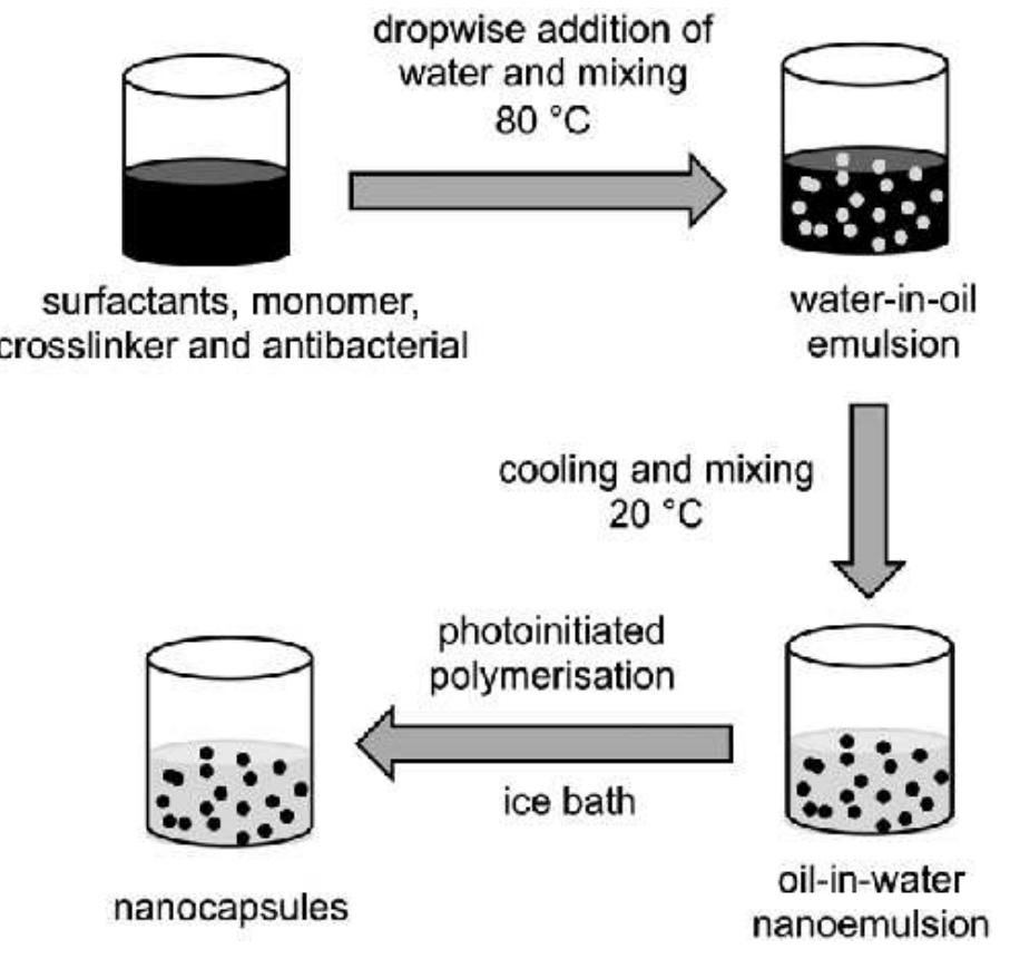 Mechanism of nanoemulsion formation by pit method [14] oil