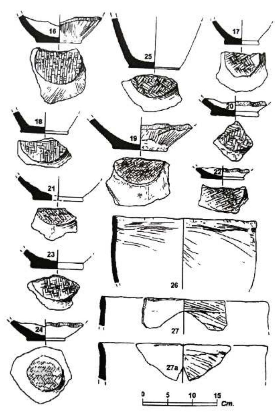 31: illustrations of various neolithic pottery types.
