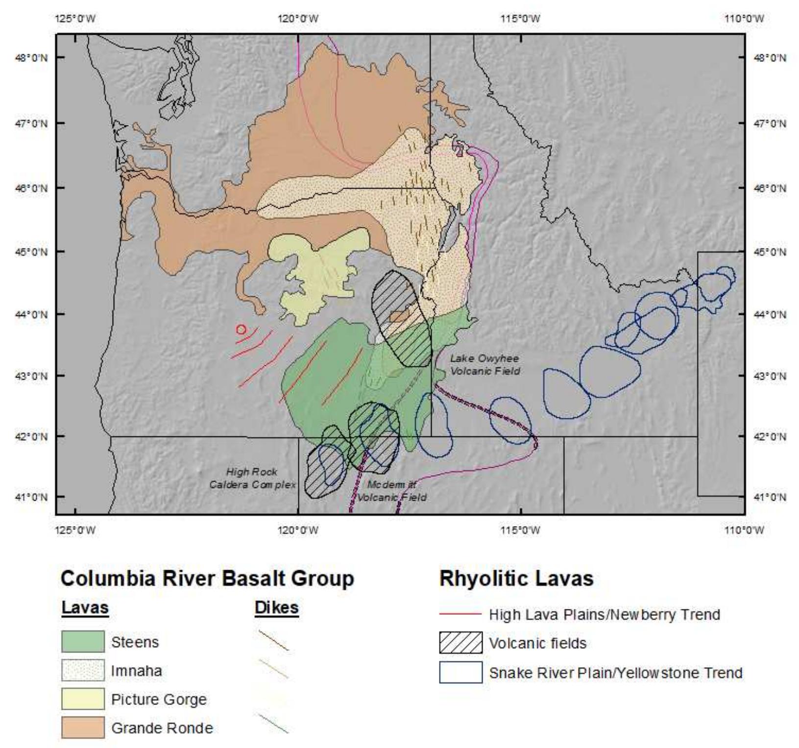 Regional overview modified from benson and mahood (2016).