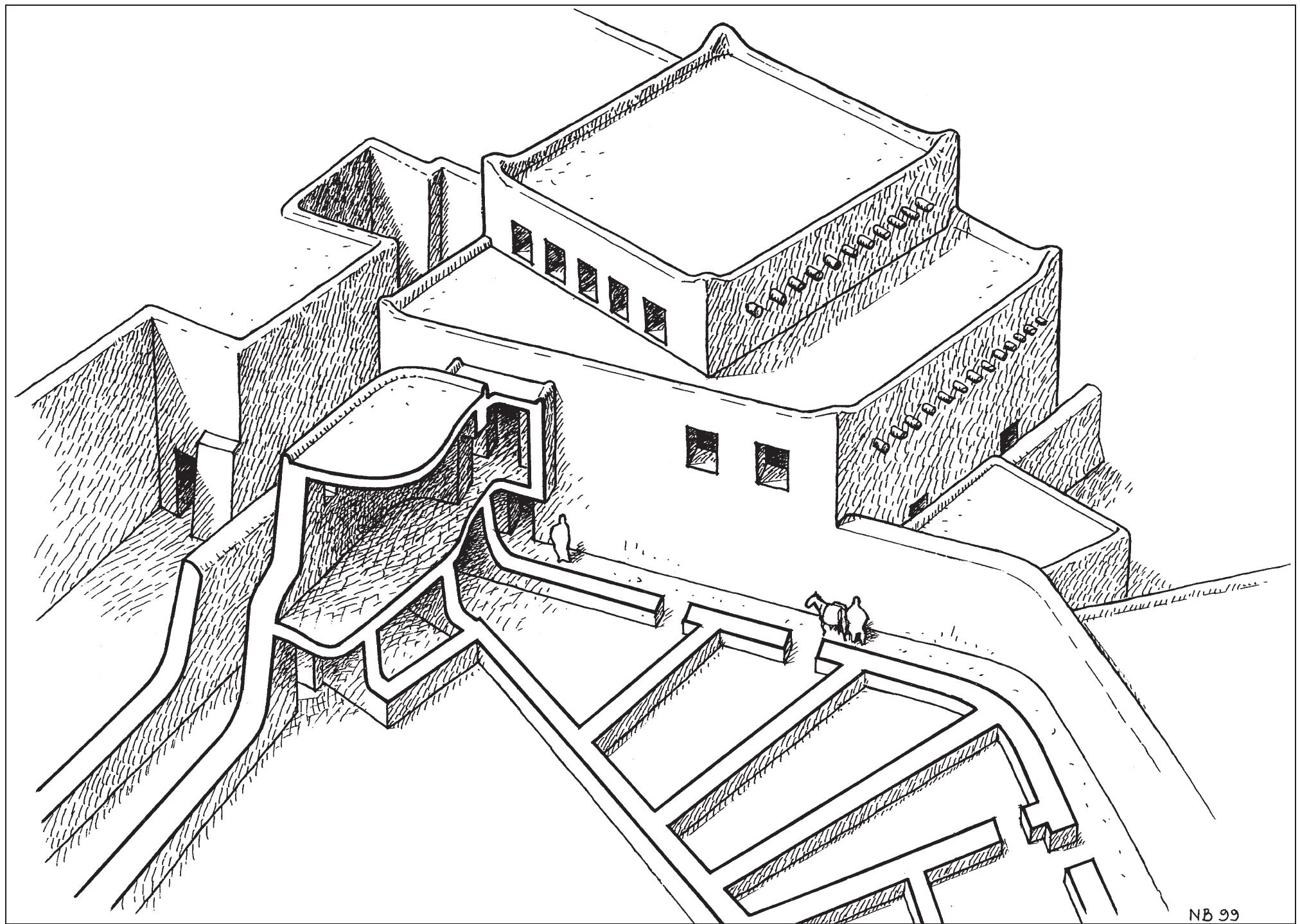 Volumetric reconstruction of the administrative centre of