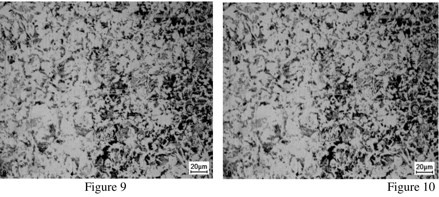 Shows the microstructure of the carburized sample at