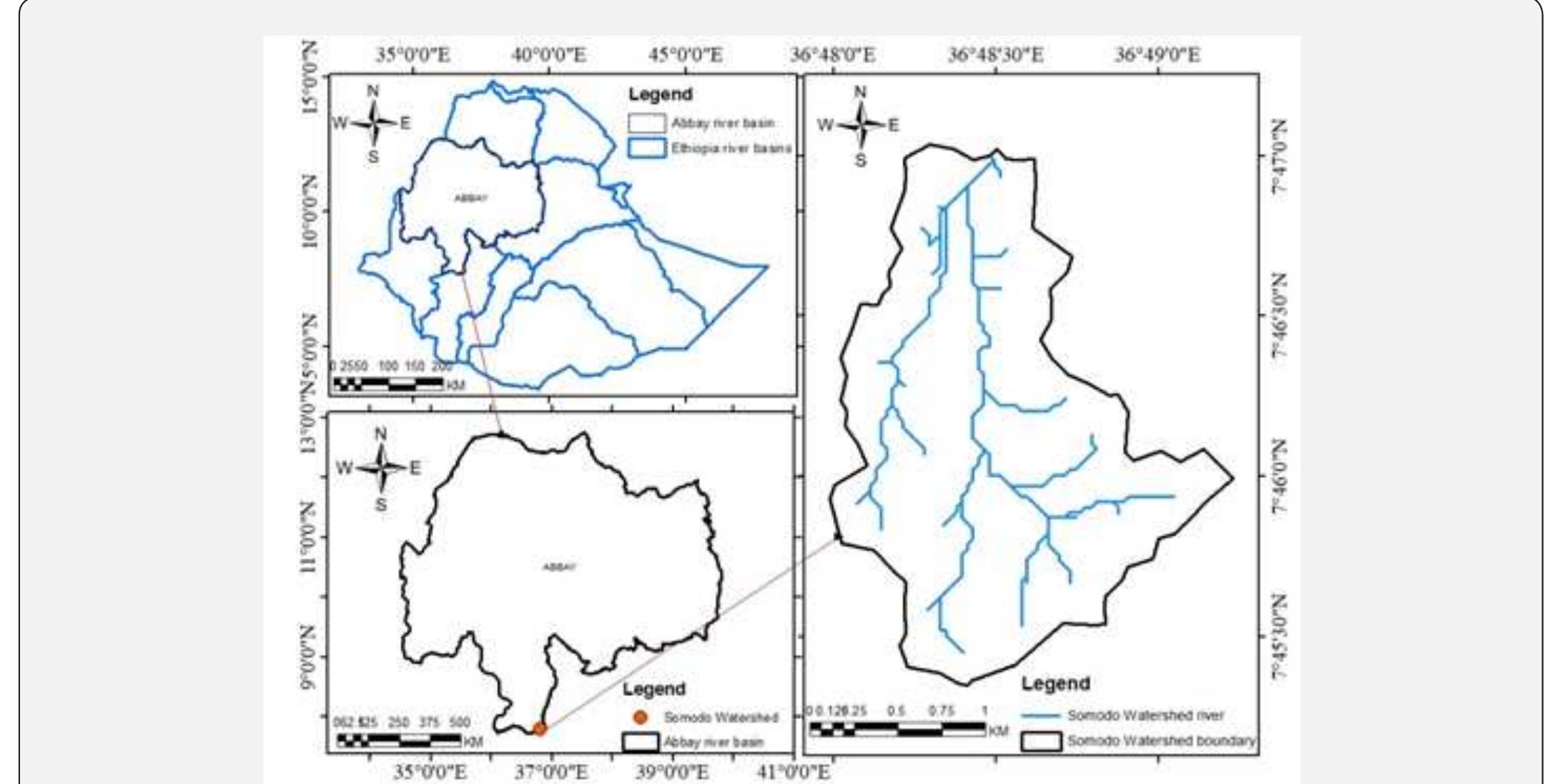 Map of somodo watershed, jimma zone, southwestern ethiopia.
