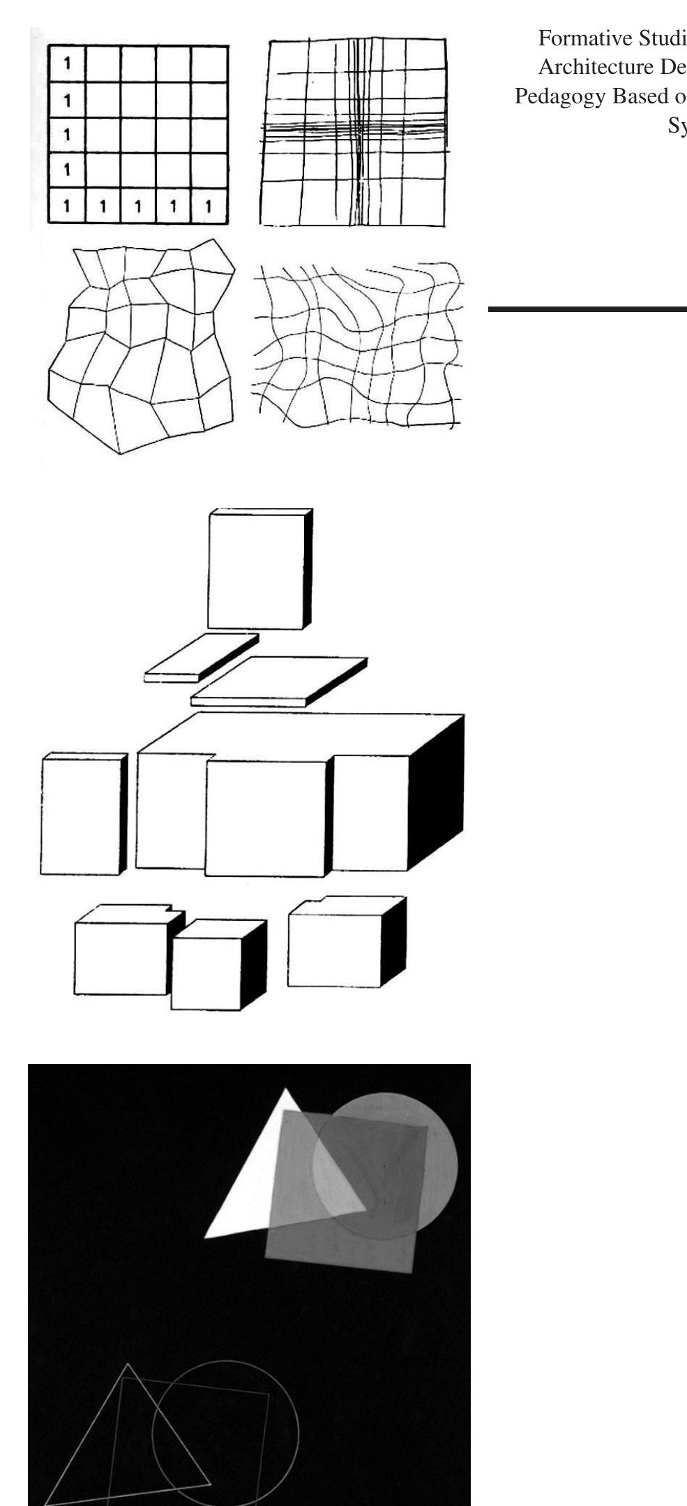 Figure 3 - Formative Studios in Architecture Design: