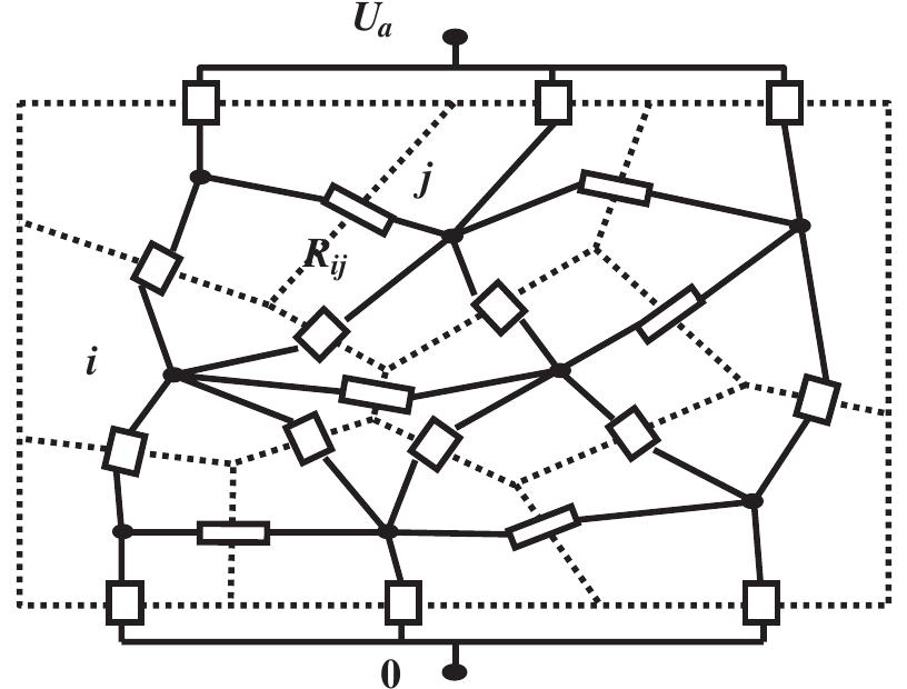 Conceptual circuit for the microscopic simulation of a zno