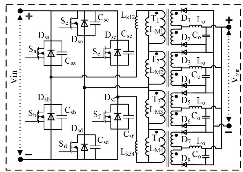 Block diagram of the converter showing key circuit elements