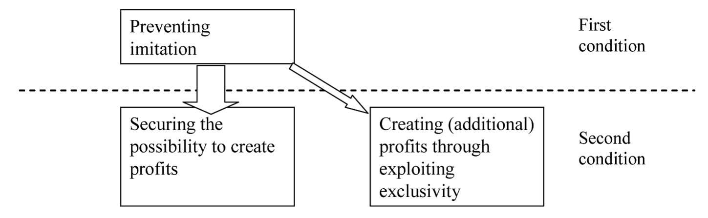 Functions of appropriability mechanisms: protecting
