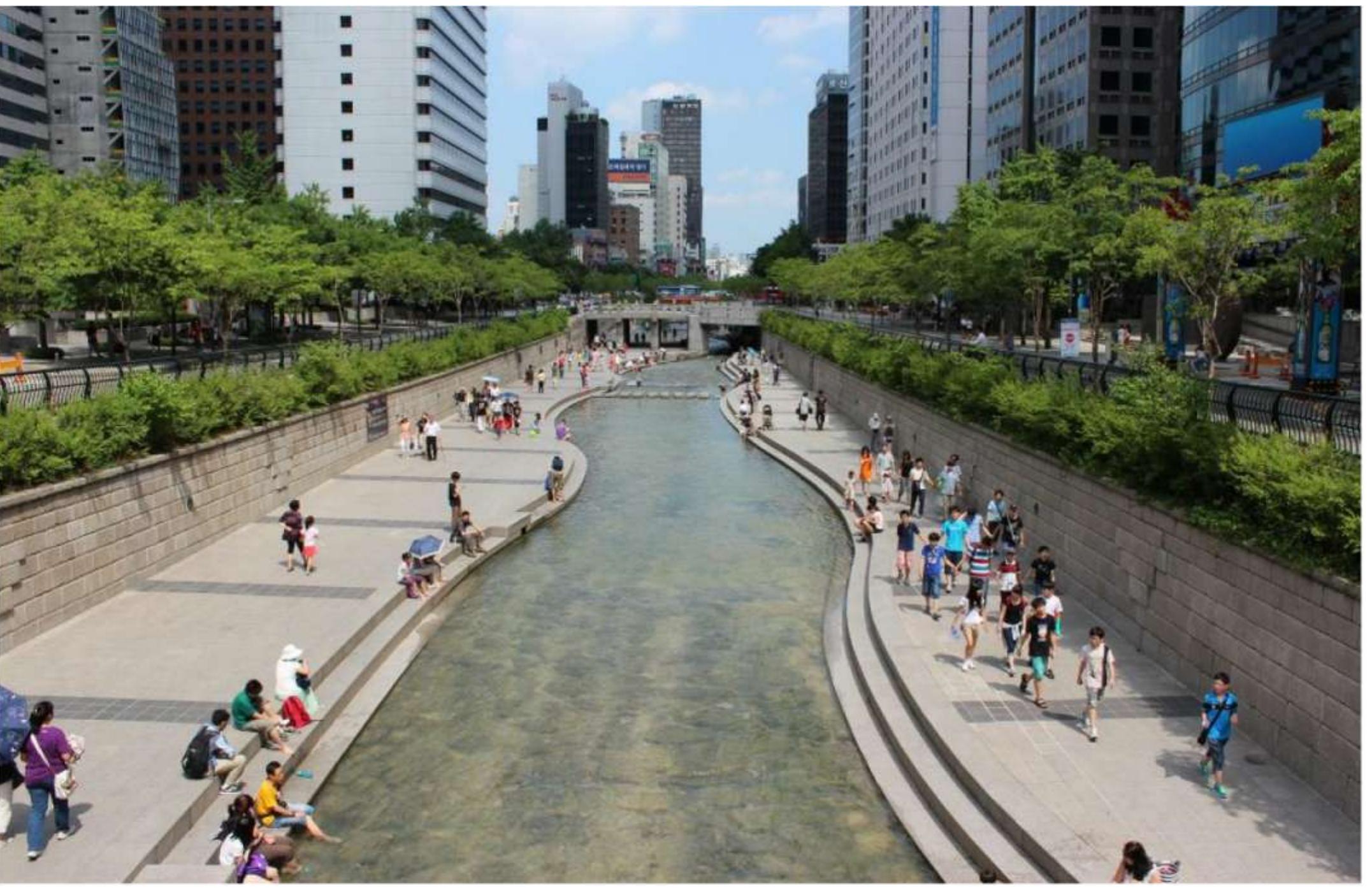 The cheonggyecheon restoration project stands as a
