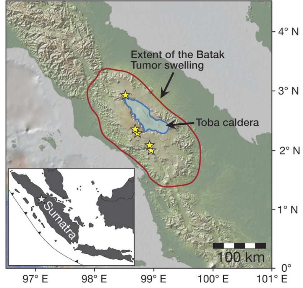 Location of study area. map of northern sumatra (adapted