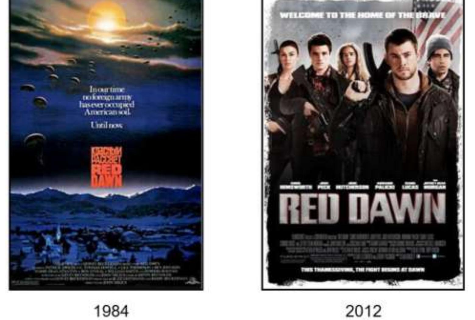 2.5) red dawn (usa-1984) and red dawn (usa-2012)° portrays