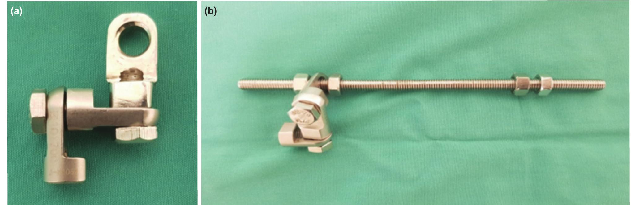 Ig. 1: (a)the triple hinge unit which is made out of 3
