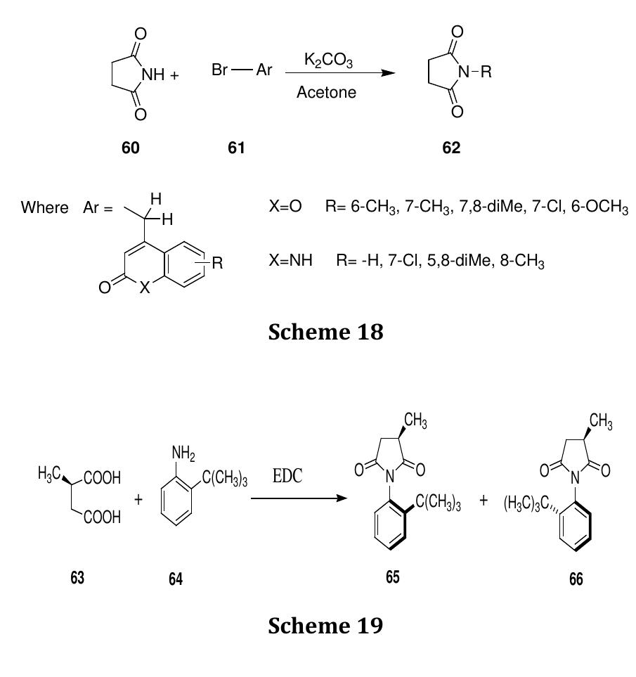 (PDF) SUCCINIMIDES: SYNTHESIS, REACTION AND BIOLOGICAL ACTIVITY Review ...