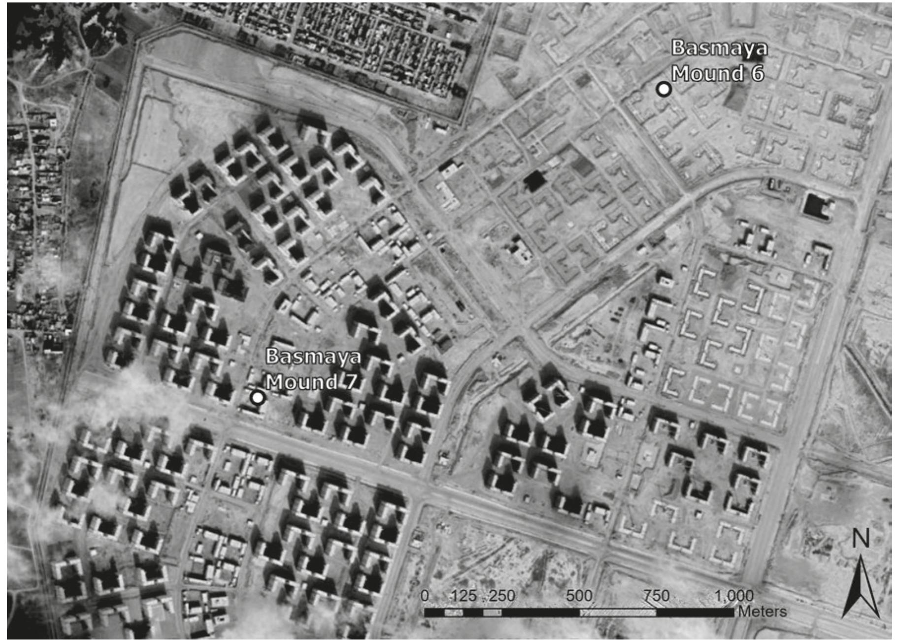 - basmaya mounds 6 and 7 as of 2022 (basemap courtesy of
