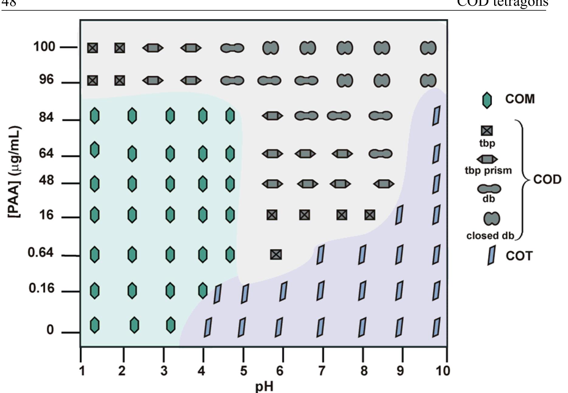 3.3. hydration state and morphology map of calcium oxalate
