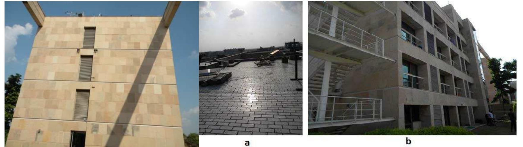 -18 aero screen louvre on the west facing wall and tiles