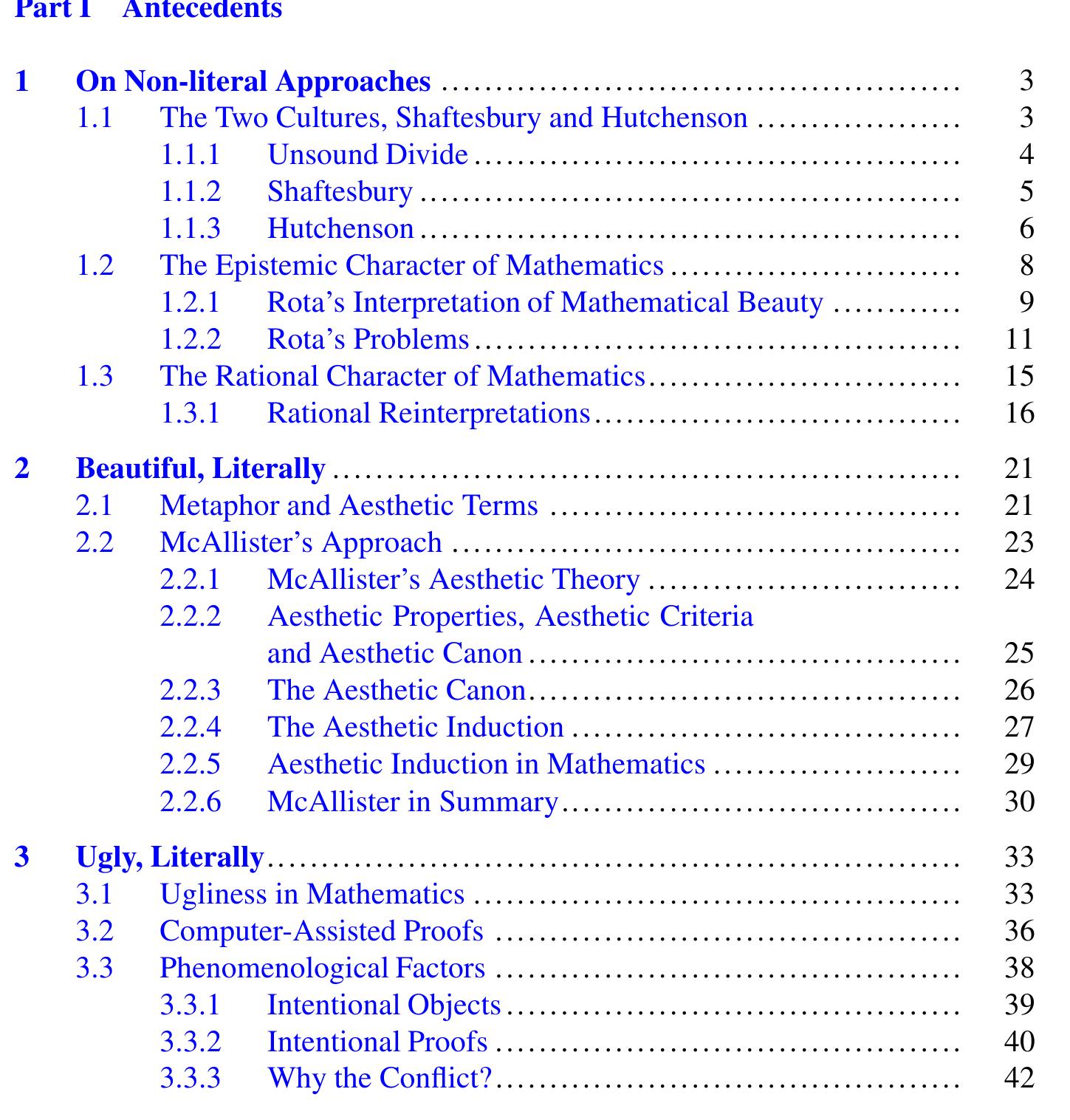 Figure 2 - Explaining Beauty in Mathematics: An Aesthetic