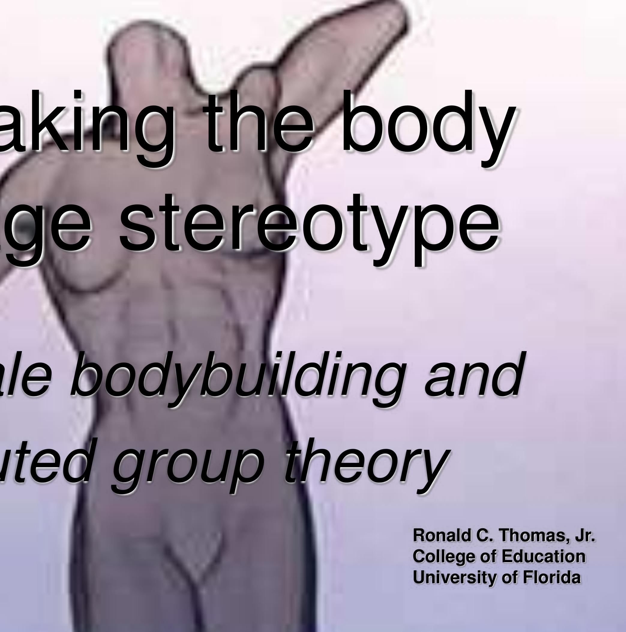 Figure 1 - Breaking the body image stereotype: Female
