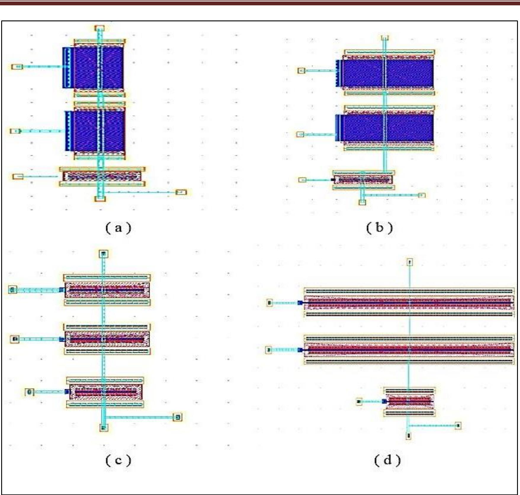 (a) iu current source layout; (b) 441 current source layout;