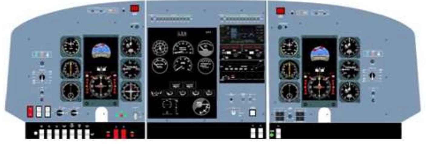2: cockpit view (adapted from alsim fstd flight manual)