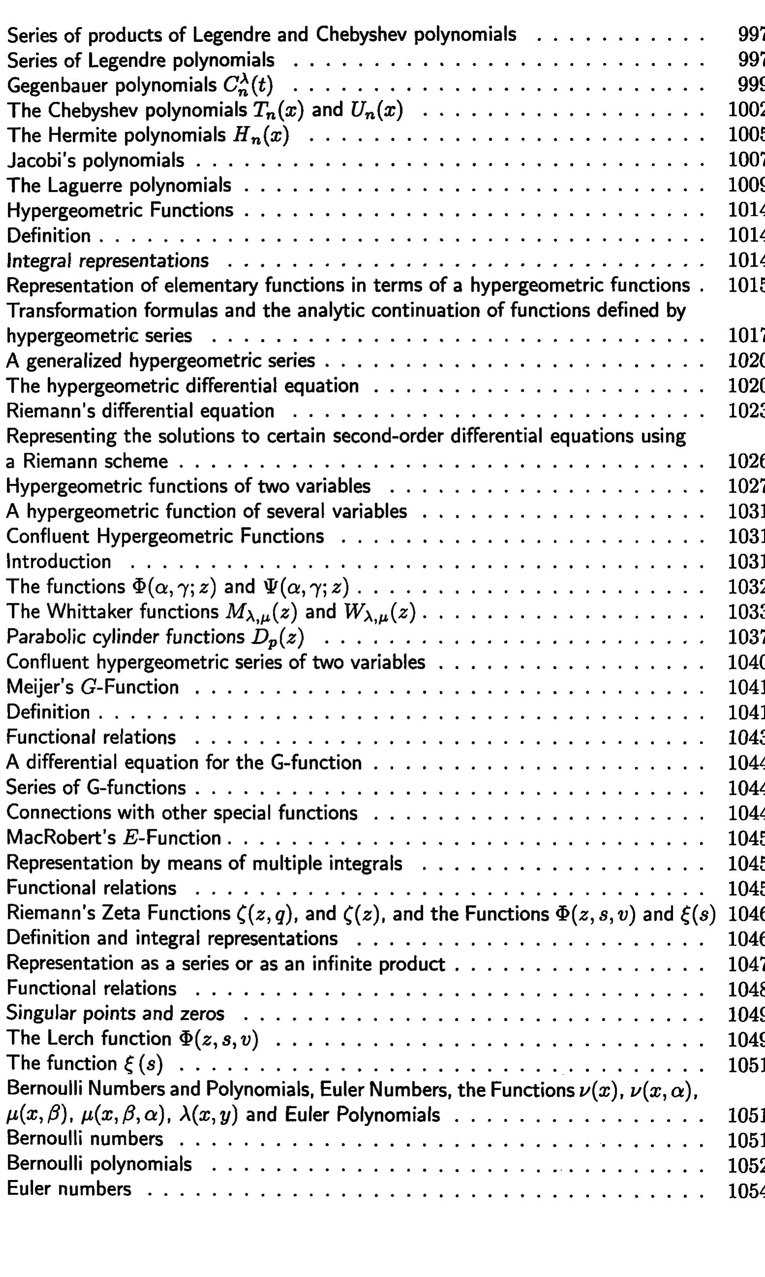 (PDF) Tables of Integrals, Series, and Products