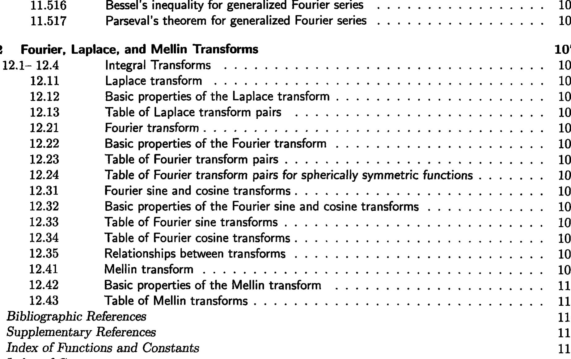 (PDF) Tables of Integrals, Series, and Products
