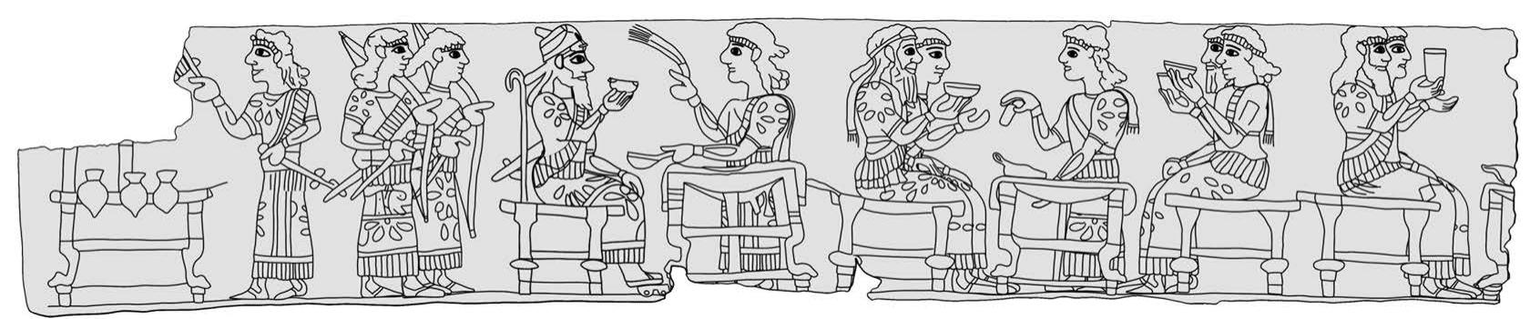 Assyrian ivory plaque, kalhu, fort shal- maneser