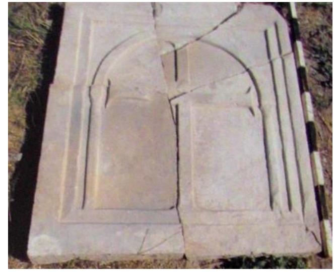 B. large basilica, konjuh, altar slabs(?) (photo archive of
