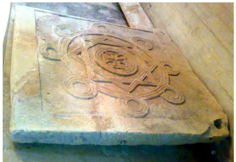 A. an altar slab, city basilica, bargala (photo archive of