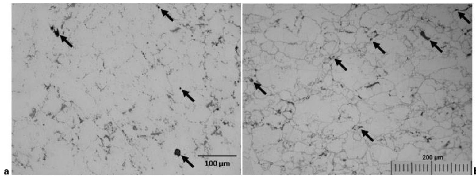 5 sintered microstructures of a apm 2024-t6 and b apm