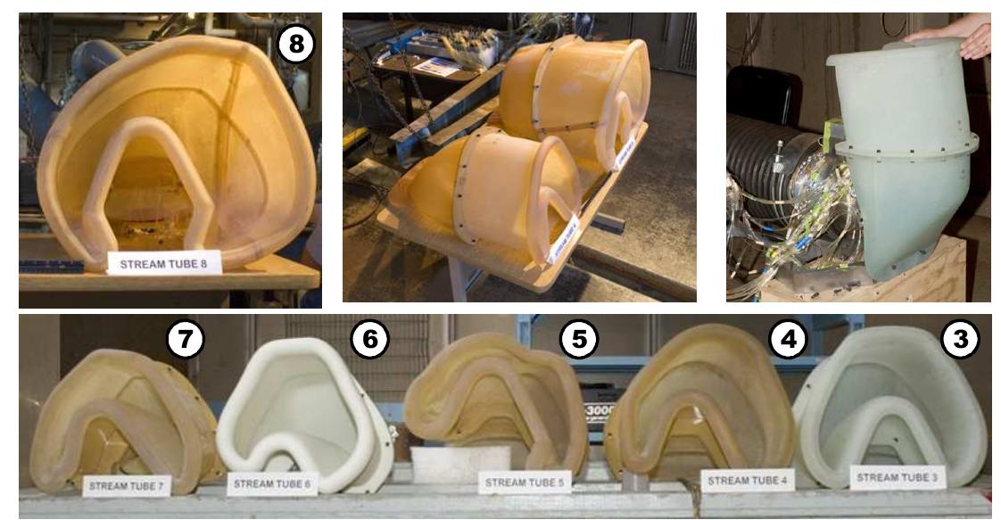 Sub-scale lift fan stream tube models. 20% scale stream tube