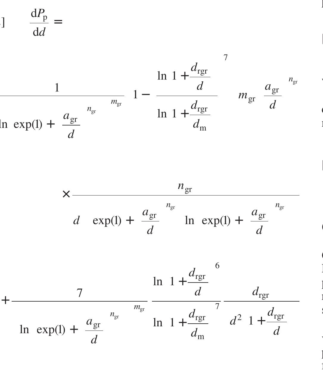 The particle-size distribution provides information on the