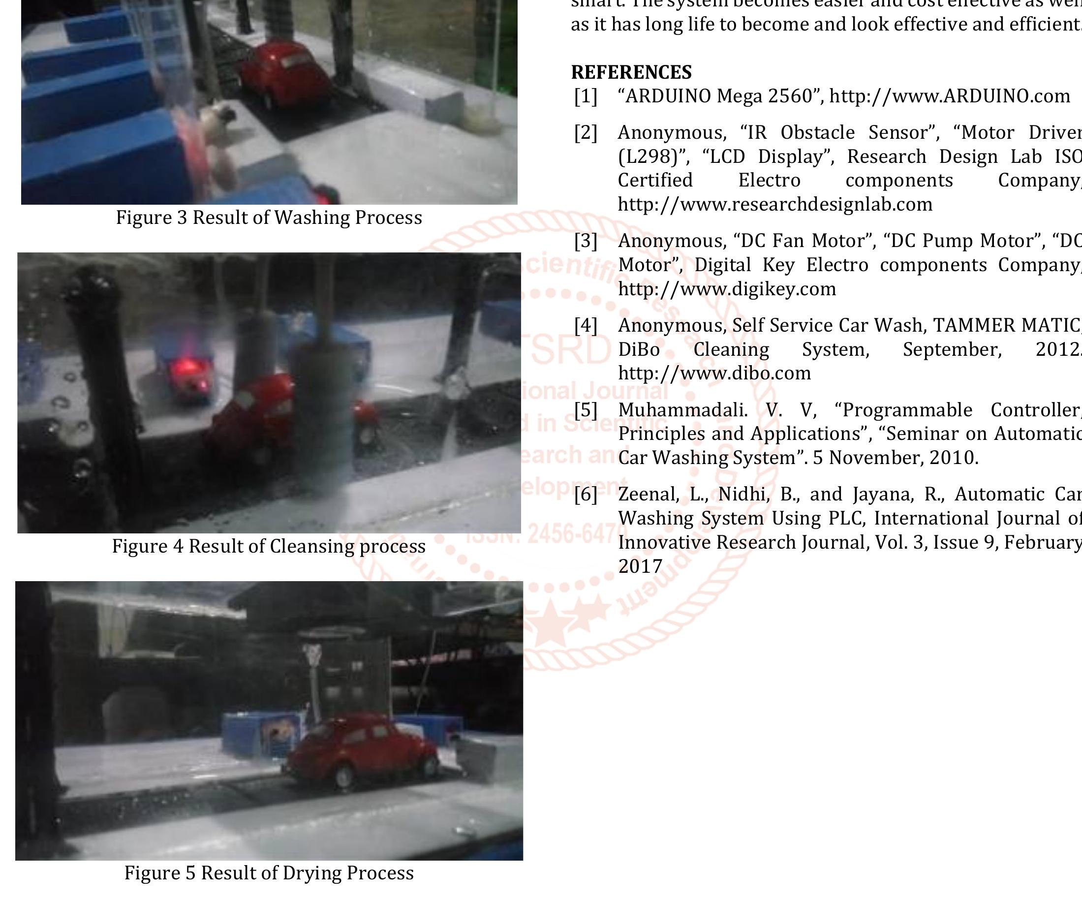 Figure 3 - Arduino Based Automatic Car Washing System