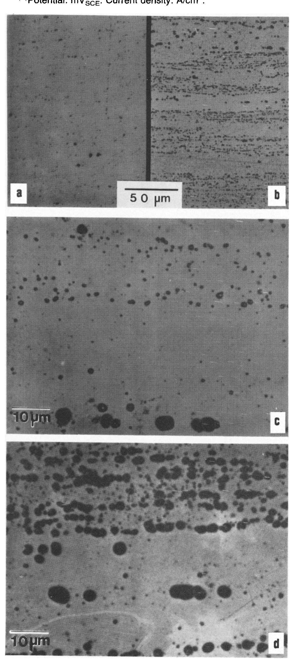 Optical micrograph of subgrain boundary pitting on 2090