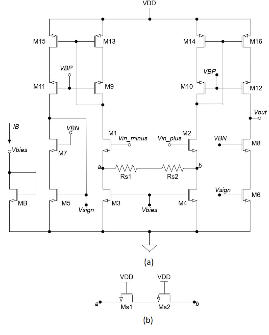 Figure 1 - from Design of a Linear Transconductance OTA